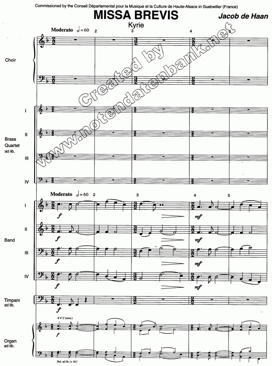 MusicaInfo.net/Detail/Missa Brevis (4006999)