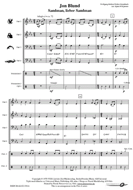 MusicaInfo.net/Detail/Sandmann, lieber Sandmann (Jon Blund) (4027254)