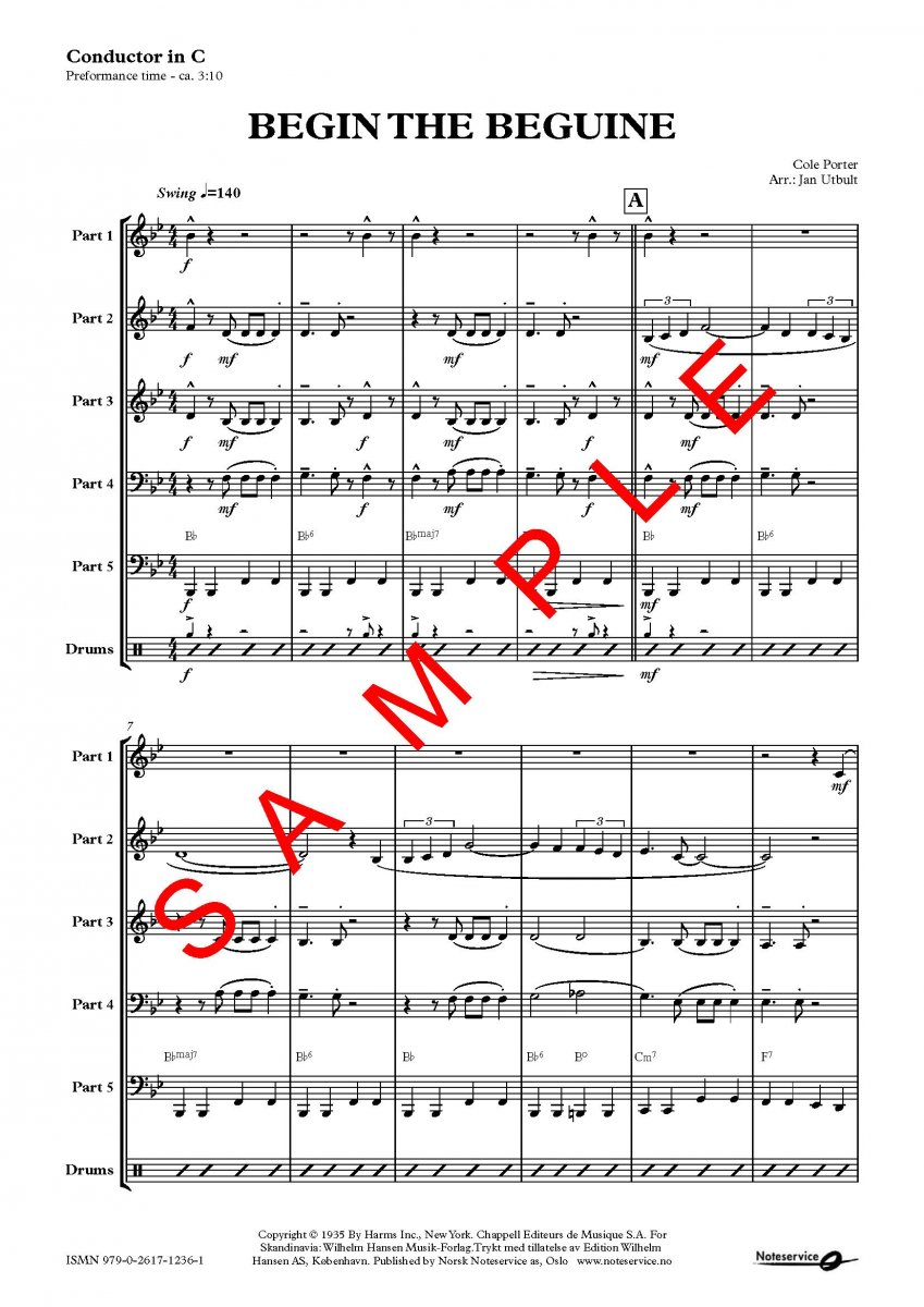 MusicaInfo.net/Detail/Begin the Beguine (4096212)