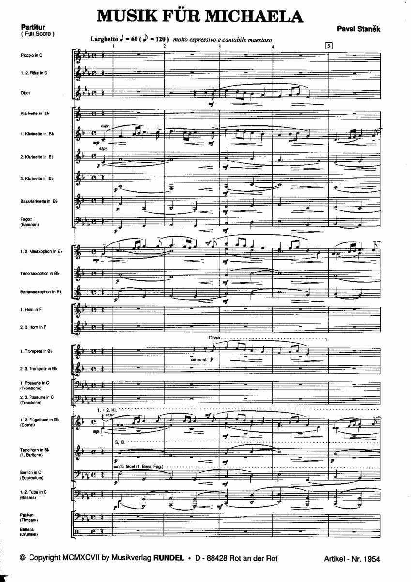 MusicaInfo.net/Detail/Musik für Michaela (9484008)